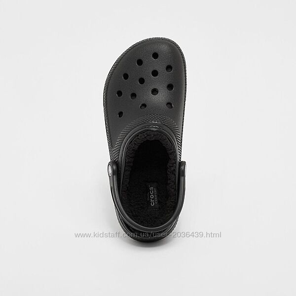 Кроксы черные на меху утепленные сабо теплые крокси Crocs Classic Lined ...